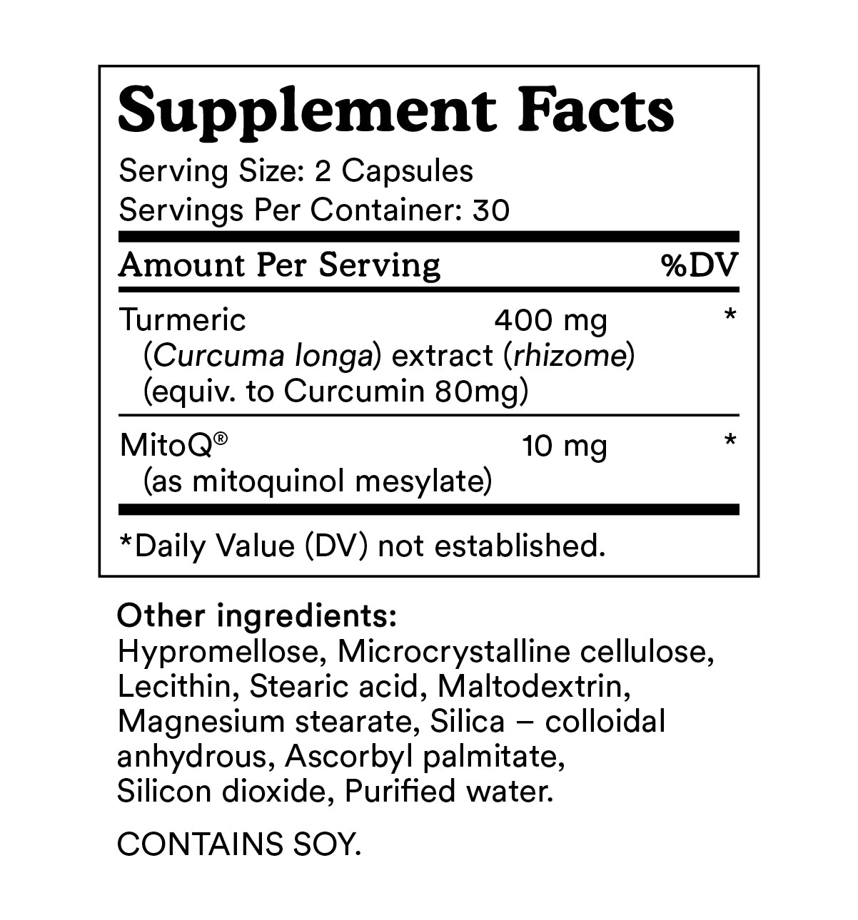 MitoQ Curcumin: Mitoquinol and Longvida Curcumin capsules, 60ct – MitoQ Ltd